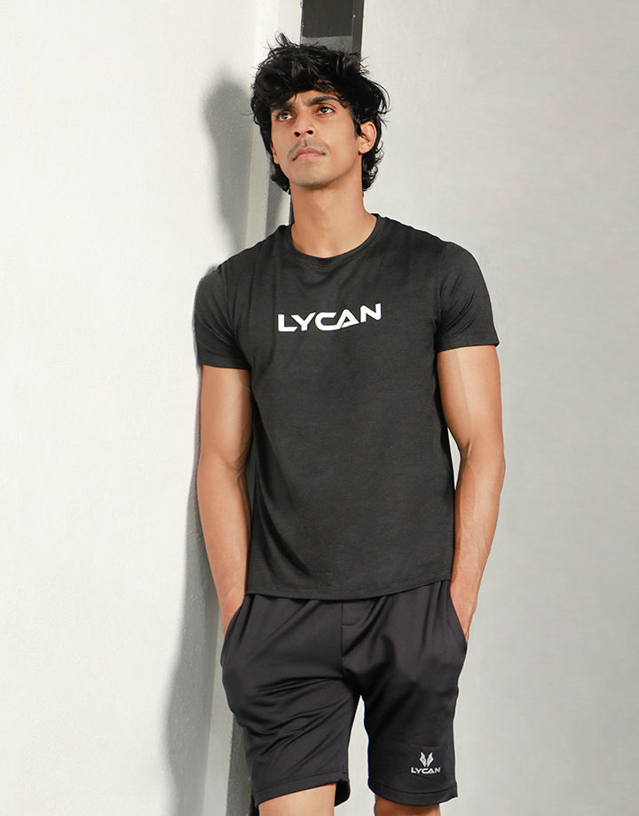 LYCAN Men's Dri-fit Lycan Letters Logo T-Shirt – Spring & Summer